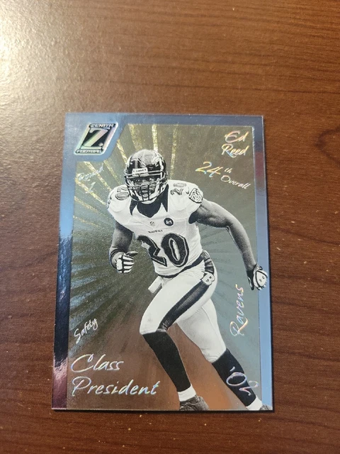 2022 ED REED Panini Zenith Class President #CP-2002 Baltimore Ravens ...