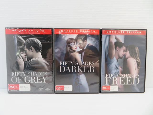 FIFTY SHADES OF Grey/Fifty Shades Darker/Fifty Shades Freed Set - DVD ...