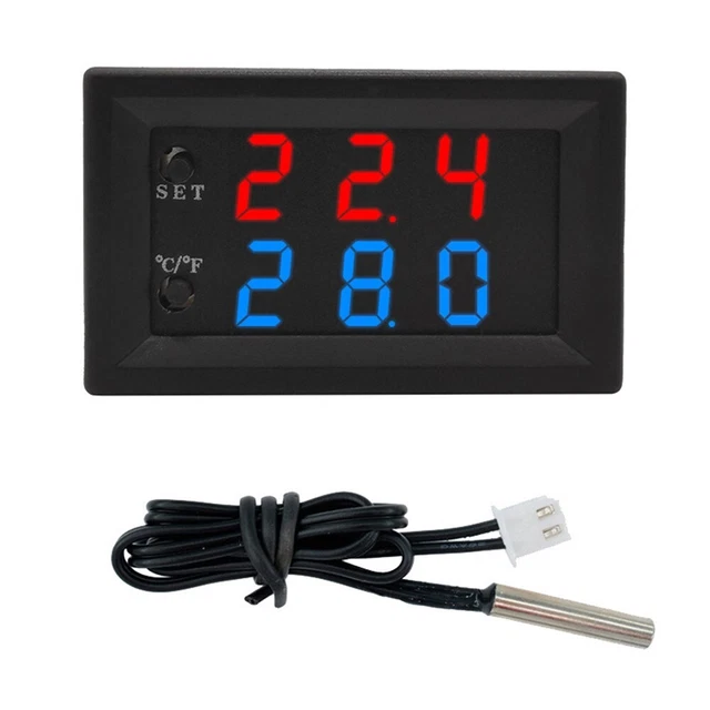 THERMOSTAT NUMÉRIQUE 12V DC configuration simplifiée contrôleur de températu EUR 7,91 - PicClick FR
