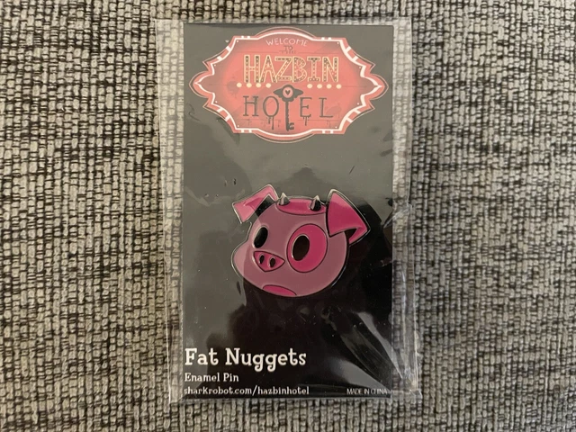 RARE HAZBIN HOTEL Fat Nuggets Enamel Pin 2020 Sharkrobot Vivziepop ...