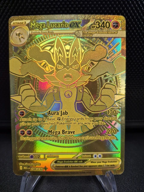 POKÉMON TCG MEGA Lucario EX Mega Evolution 188/132 £213.90 - PicClick UK