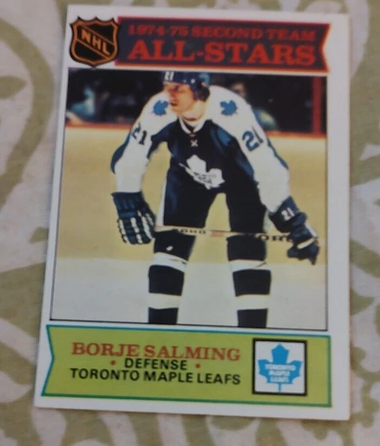 BORJE SALMING TORONTO Maple Leafs 1975-76 Topps #294 HOFer EX+ EUR 5,46 ...