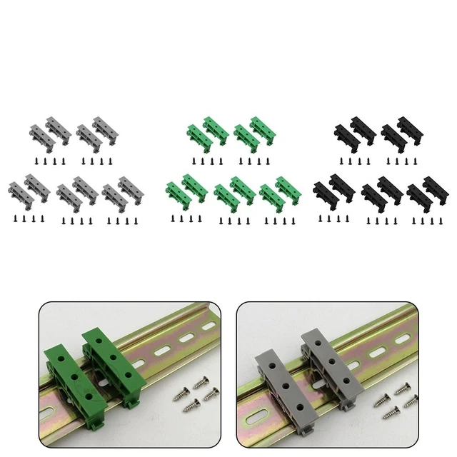 PCB HOLDER PCB Mounting Bracket Rail Mount Adapter 5 Sets Din Rail ...