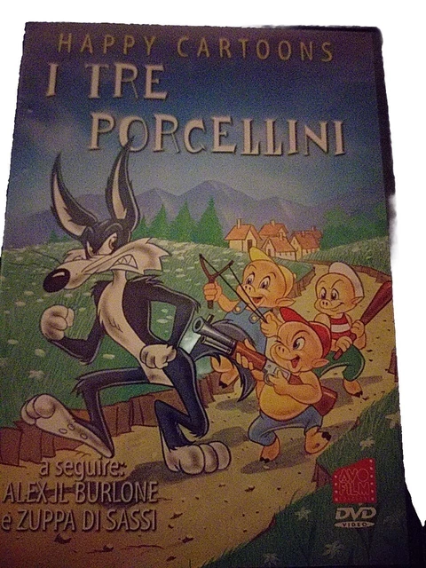 I TRE PORCELLINI-HAPPY Cartoons Dvd Ottimo Stato-Cartoni Animati EUR 7 ...