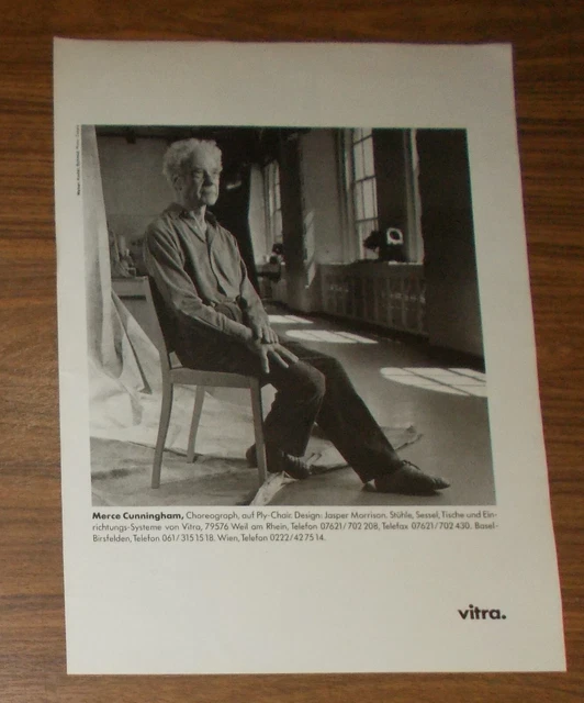 SELTENE WERBUNG VITRA PLY-CHAIR Stuhl - Choreograph MERCE CUNNINGHAM ...