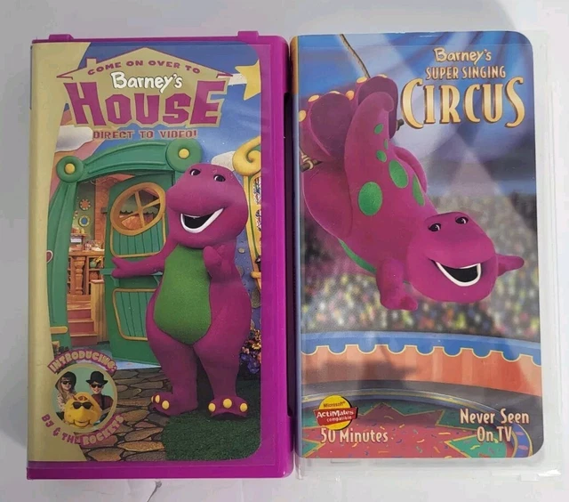 BARNEY VHS TAPE Lot VCR Barneys House & Super Singing Circus £10.74 - PicClick UK