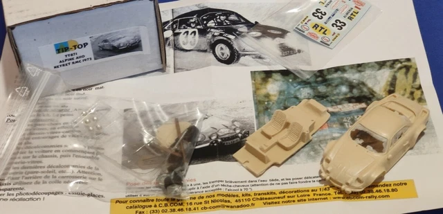 .KIT RENAULT ALPINE A110 #33 Rallye Monte Carlo 1972 - Tip Top Models ...