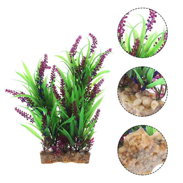 FAUSSES PLANTES AQUATIQUES Décor De Poisson Mini Aquarium D'aquarium ...