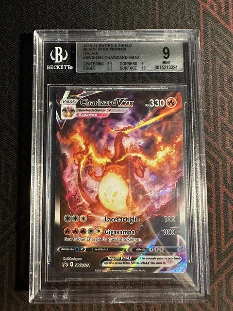 POKÉMON SWSH261 CHARIZARD VMAX BGS 9 ITALIANO Ultra Premium Promo ...