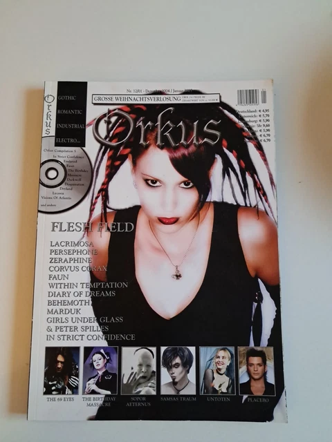 ORKUS MAGAZIN 12/2004 Lacrimosa Faun Corvus Corax Placebo gothic Musik ...