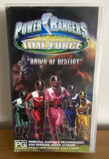 POWER RANGERS VHS Time Force ' Dawn of Destiny ' 2002 Video Tape Tested ...