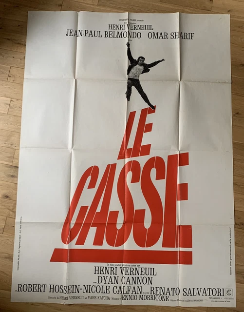 J.P. BELMONDO LE CASSE Affiche Cinéma originale 1971 Henri Verneuil ...