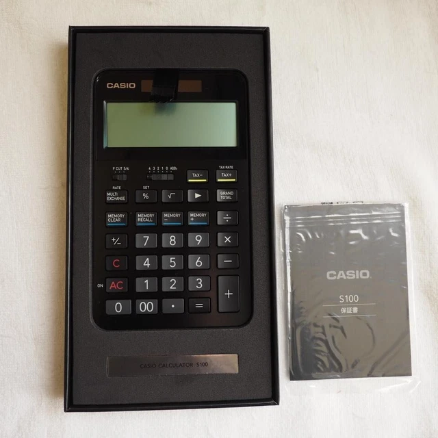 CASIO CALCULATOR S100 Premium 50th anniversary Flagship model Aluminum ...