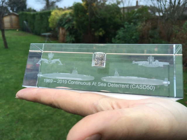 ROYAL NAVY AWARD made From British Submarine Metal - post WW2 Model ...