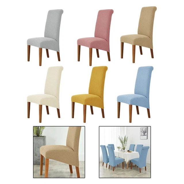 HOUSSE DE CHAISE velours grain ma?s facile nettoyer pour chaises dos ...