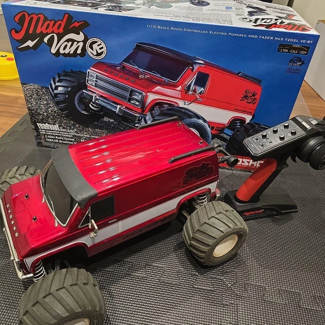 KYOSHO MAD VAN Rc Truck 1/10 Scale 4Wd Ready To Run (Rtr) Off-Road ...