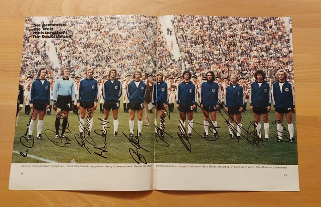 ORIGINAL AUTOGRAMM FRANZ Beckenbauer - WM 1974 - EUR 249,00 - PicClick DE