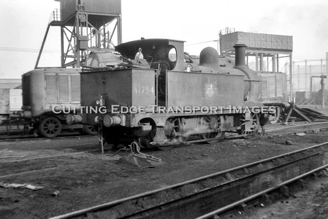 35MM RAILWAY NEGATIVE: Fell Diesel, 1F 41754 at Derby 30/11/1958 9/117 ...