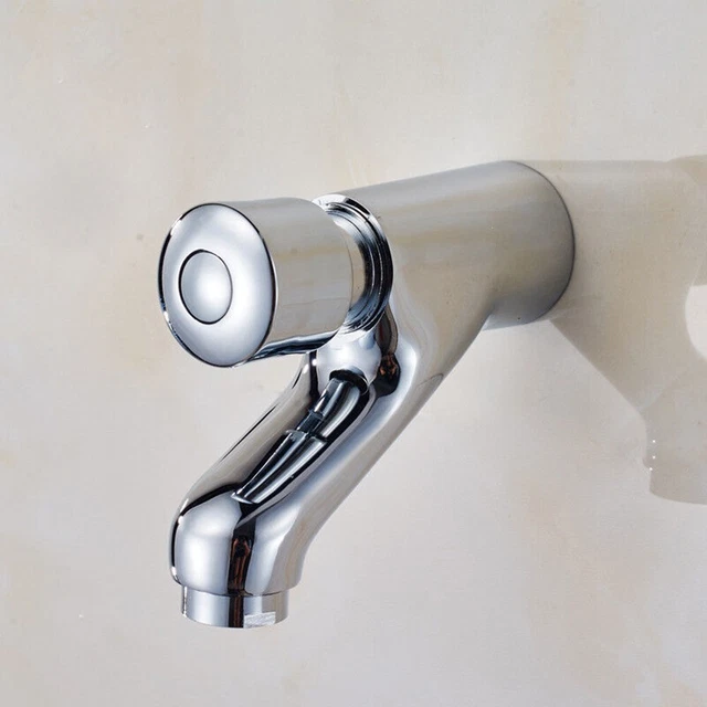 SPACE SAVING WALL Mounted Faucet with Self Closing Function for Basins ...