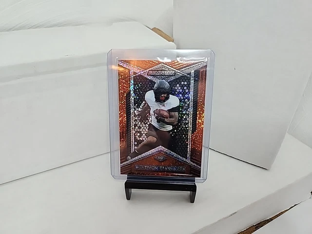 TIYON EVANS 2023 Wild Card Alum #ABC-110 Orange Disco 15/15 SSP recrue ...