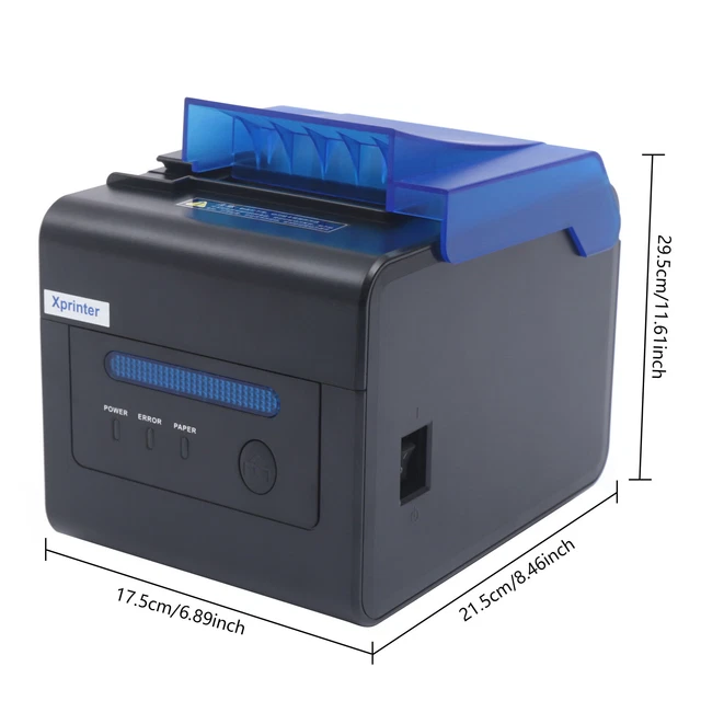 THERMAL RECEIPT PRINTER 80mm POS/ESC Receipt Printer USB Serial LAN ...