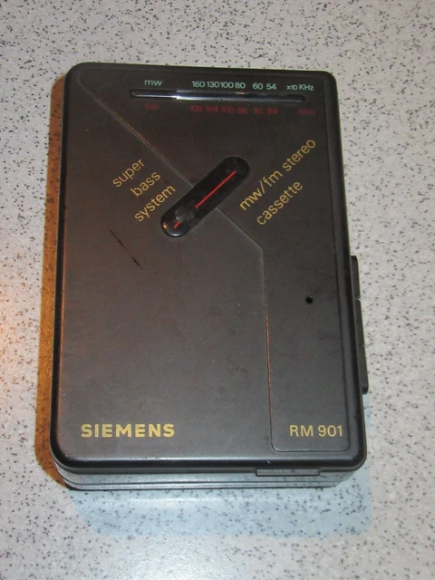 SIEMENS WALKMAN RM-901 für Kassette Tape mit Radio EUR 7,00 - PicClick DE