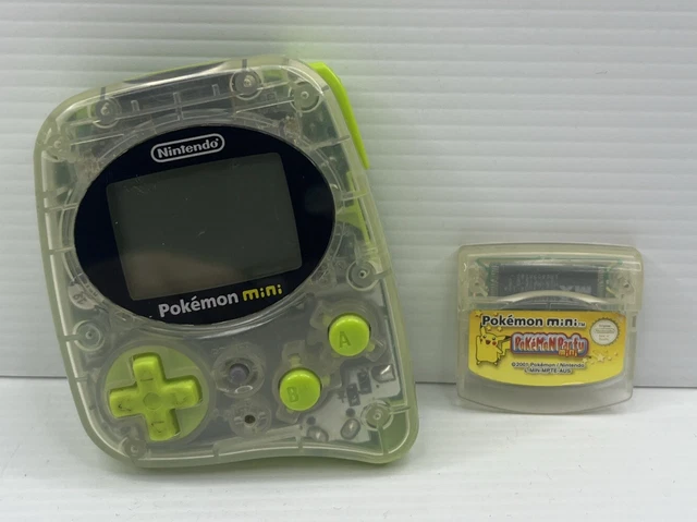 GREEN POKÉMON MINI Console With Pokémon Party Mini Game Good Condition ...