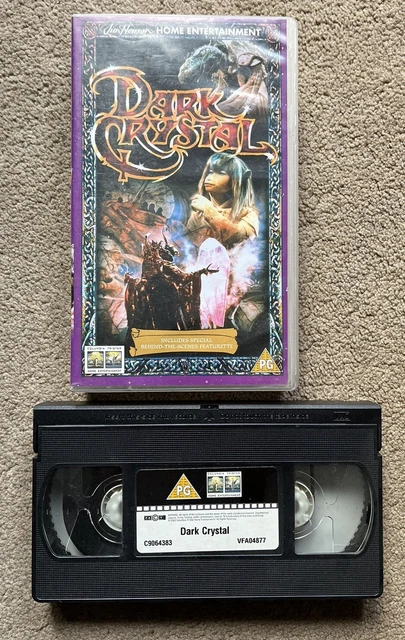 DARK CRYSTAL RARE VHS Video - Jim Henson Vintage Gelfling Fantasy ...