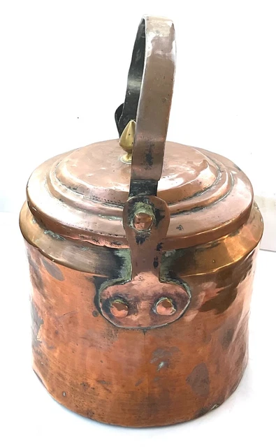 ANCIEN CUIVRE THEIERE XIXème OLD COPPER TEAPOT Teekanne in Kupfer ...