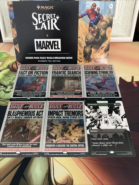 SECRET LAIR X Spider-Man: Daily Bugle Breaking News - Foil w/ Inked ...