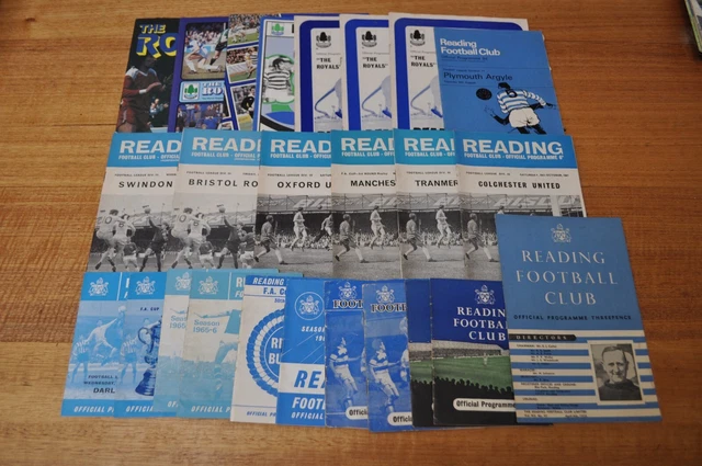 READING FC FOOTBALL programmes, 1957-82, 25 in all £9.99 - PicClick UK