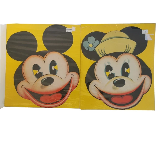 MICKEY & MINNIE Mouse Walt Disney Paper Doll Pie Eyed 1933 *RARE* $96. ...