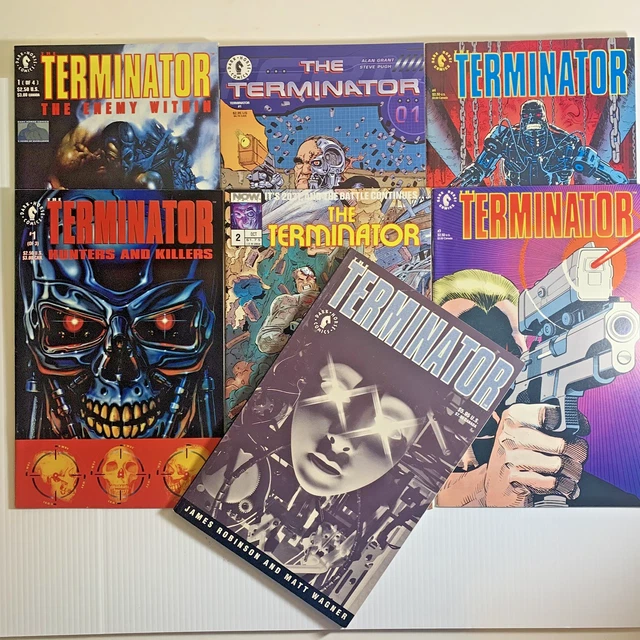 TERMINATOR COMICS LOT x7 - Hunters and Killers, Enemy Within, Dark ...