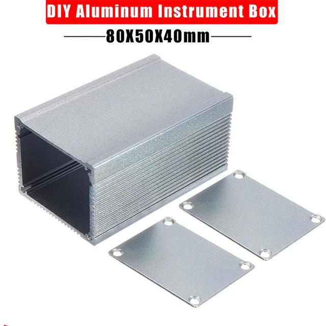 ELECTRONIC EXTRUDED ENCLOSURE Box PCB Instrument Aluminum Case ...