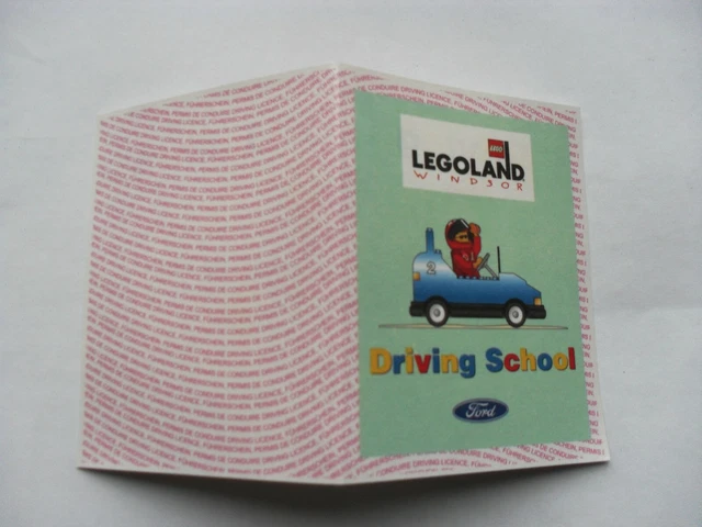 VINTAGE LEGOLAND WINDSOR Driving School Licence £10.00 - PicClick UK