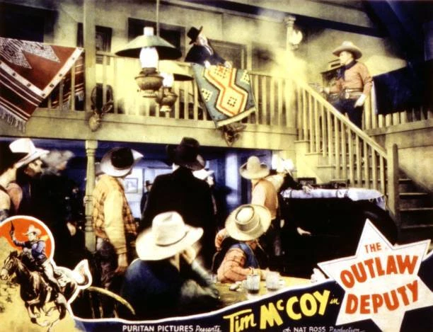 THE OUTLAW DEPUTY Lobby Card Tim Mccoy 1935 Old Movie Photo £5.69 ...