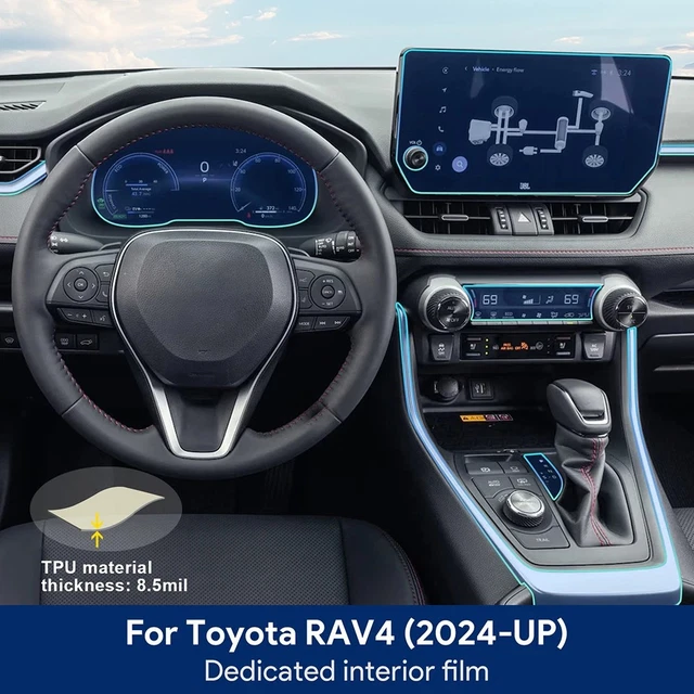 FOR TOYOTA RAV4 2024 2025 Interior Center Console Transparent TPU ...