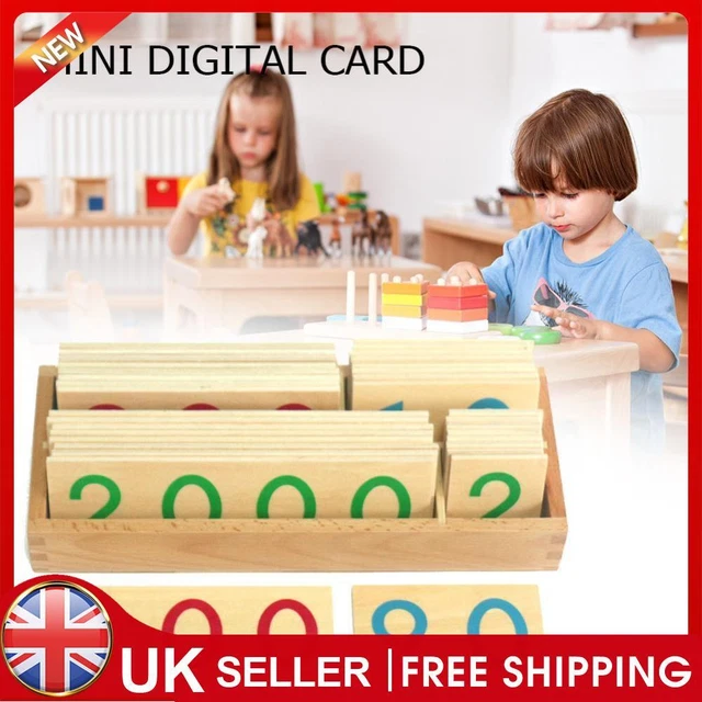 KIDS PRESCHOOL KINDERGARTEN Digital Card Safety Mini Learning Card Math ...