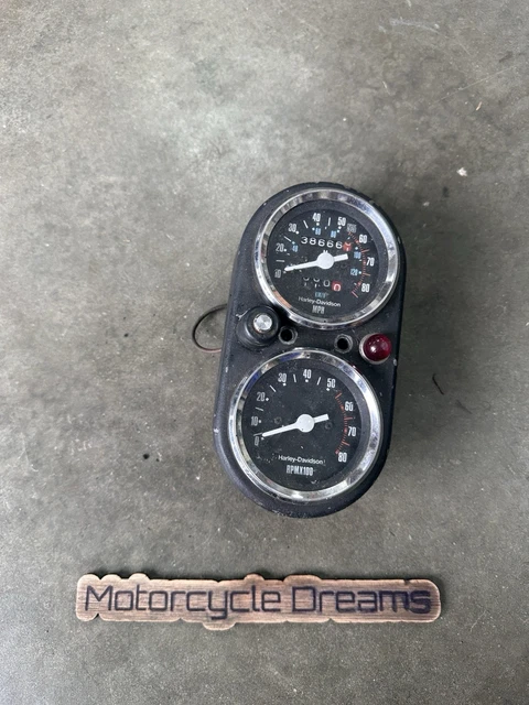 HARLEY DAVIDSON DUAL Gauges Speedo Tach Ironhead Sportster Shovelhead ...