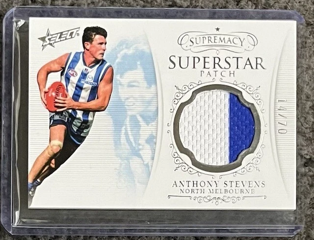 2021 AFL SELECT Supremacy Anthony Stevens Superstar patch 14/70 North ...