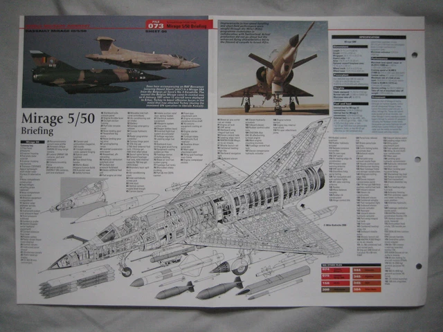 CUTAWAY KEY DRAWING of the Dassault Mirage 50 £4.99 - PicClick UK