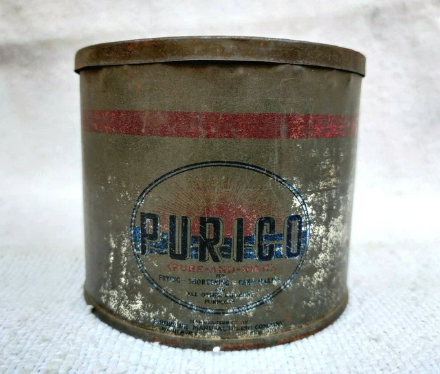 1920S VINTAGE PHILIPPINE Manufacturing Purico Pure Vegetable Fat Litho ...