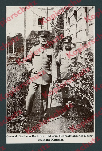 GENERAL V. BOTHMER Generalstabschef Olt. Hans Hemmer HQ Stryi Lwiw ...