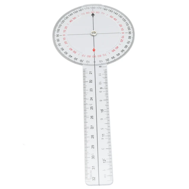 SCALE SPINAL GONIOMETER Protractor Angle Ruler Measurement Clear Scale ...
