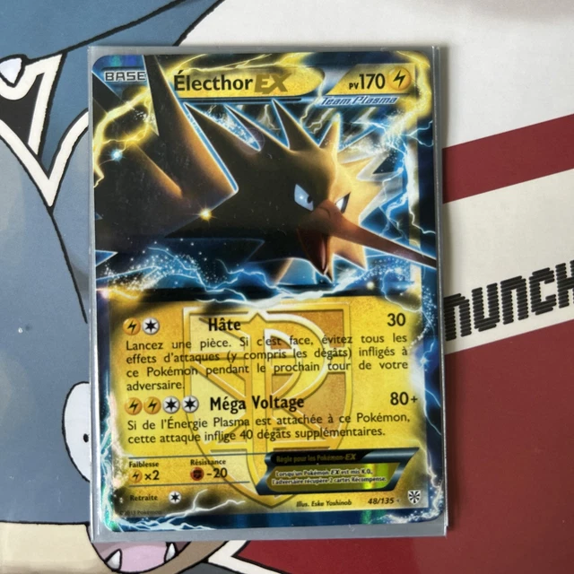 CARTE POKÉMON ELECTHOR Ex 48/135 Ultra N&B Tempête Plasma NB Noir Et ...