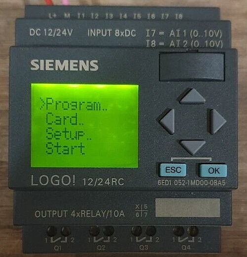 MODULO LOGICO CPU PLC LOGO SIEMENS 12/24RC con display. EUR 77,29 ...