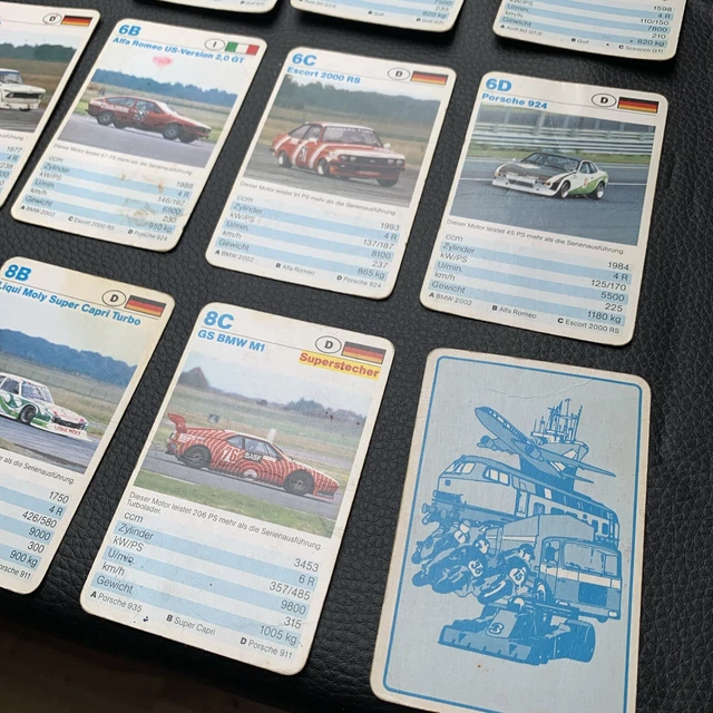 QUARTETT SUPERSTECHER AUTO Ohne Deckblatt 32 Spielkarten EUR 17,92 ...