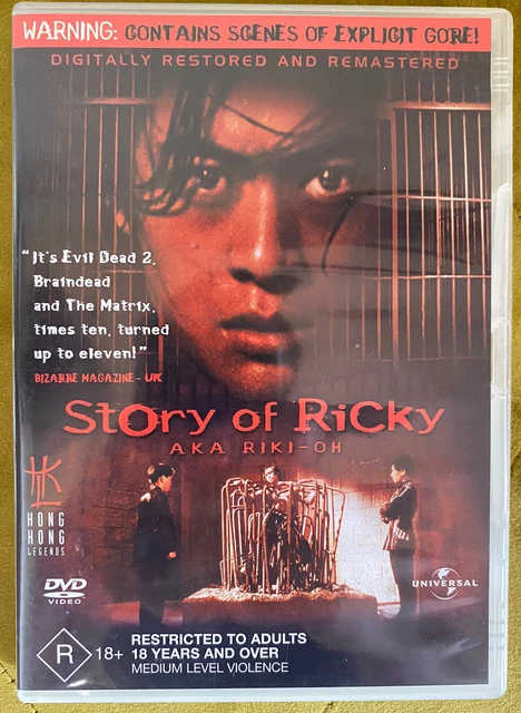 STORY OF RICKY (aka RIKI-OH) DVD Region 4 Uncut Hong Kong Legends VGC ...