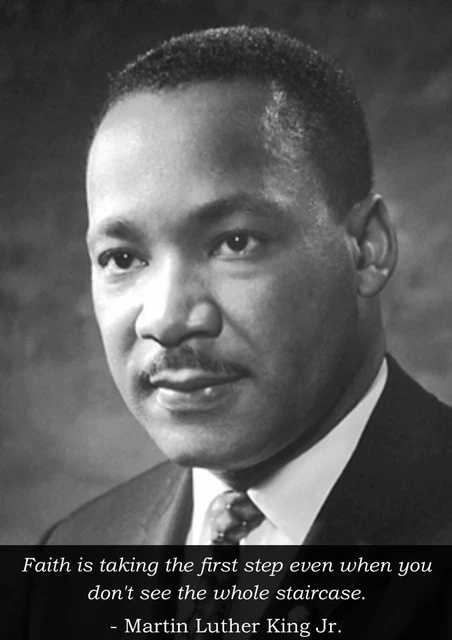 INSPIRATIONAL MOTIVATIONAL MARTIN Luther King Jr Quote Poster - A3 Size ...