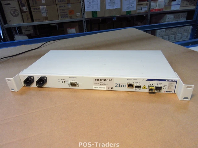 ADVA FSP150CP GIGABIT Ethernet Optical Fibre Access F150/BT-/CP/GIG/2AC ...